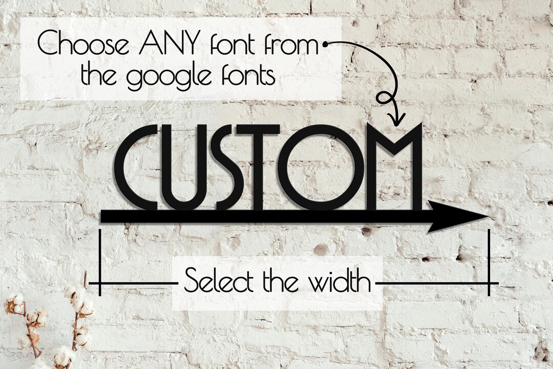 Custom Metal Arrow Sign: Personalized Directional Wall Decor - Etsy