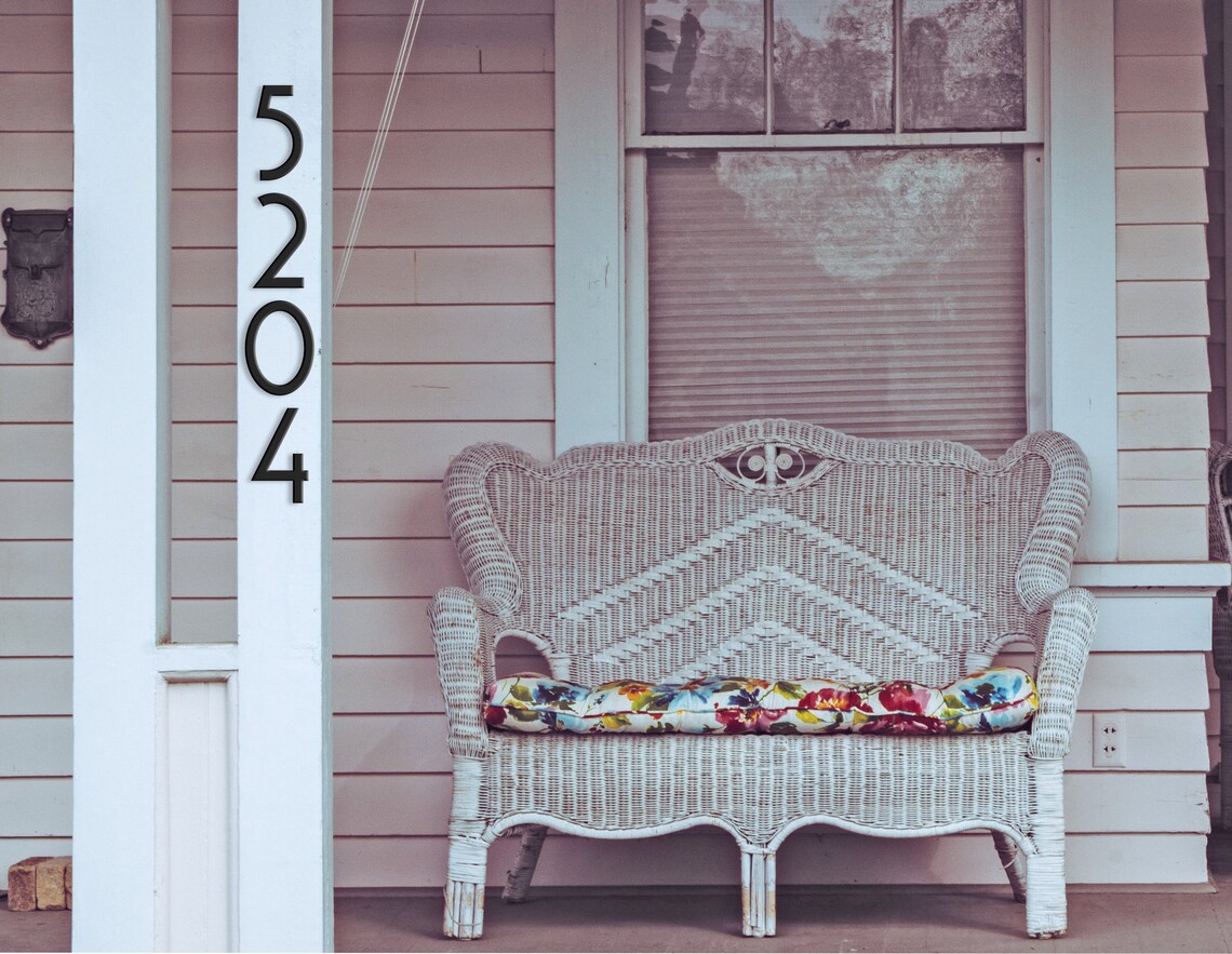 Modern House Numbers Letters Modern Address Plaque Large - Etsy