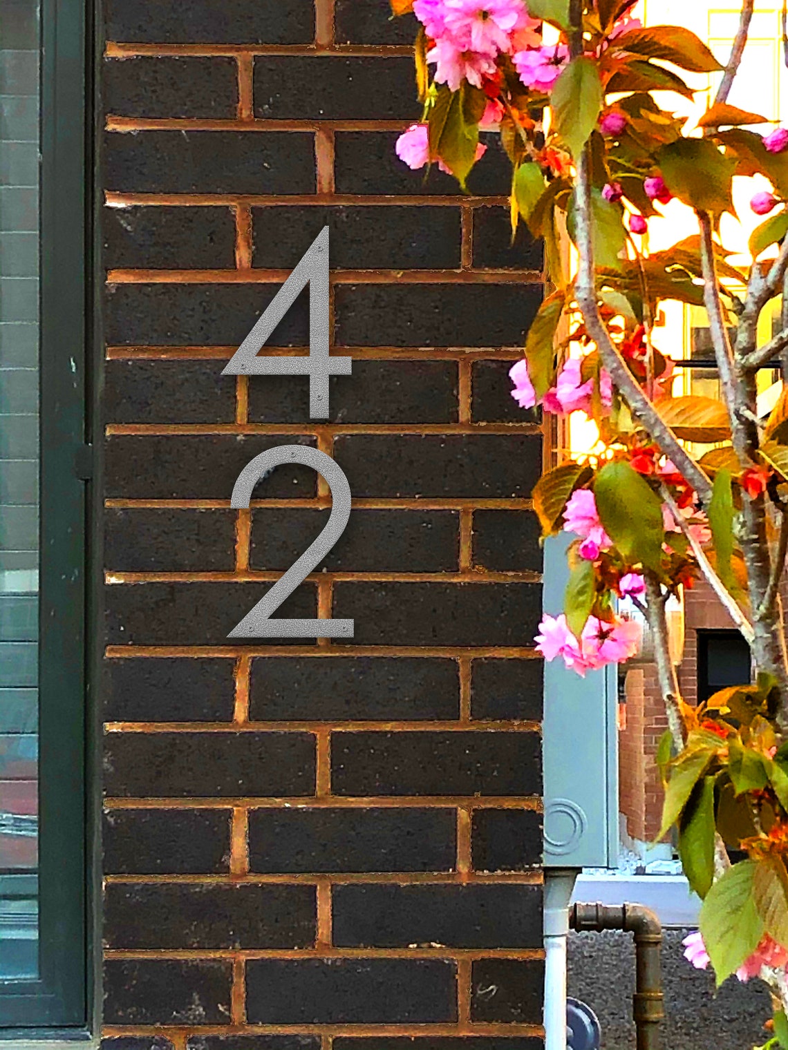 Modern House Numbers Letters Modern Address Plaque Large - Etsy