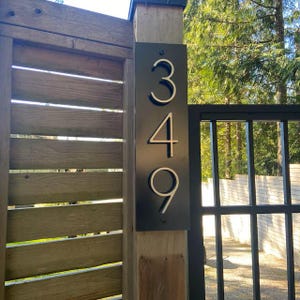 Vertical House Number Sign | Horizontal House Number Sign | Floating ...