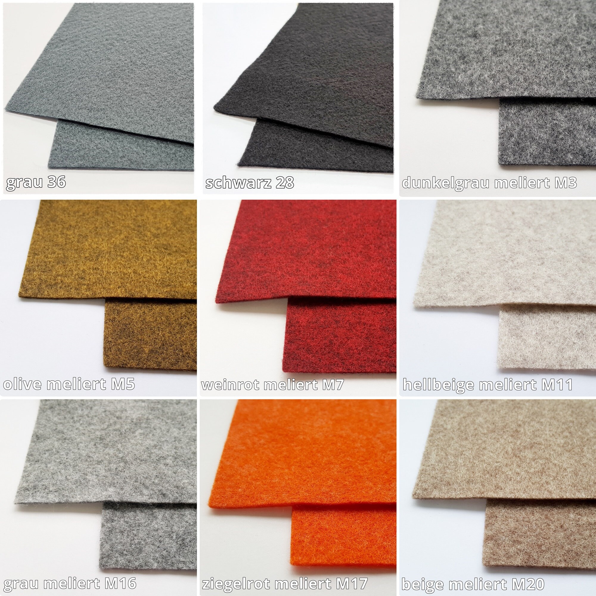 Bastelfilz 40x30cm ca. 2mm 40 Farben zur Auswahl Filz - Etsy.de