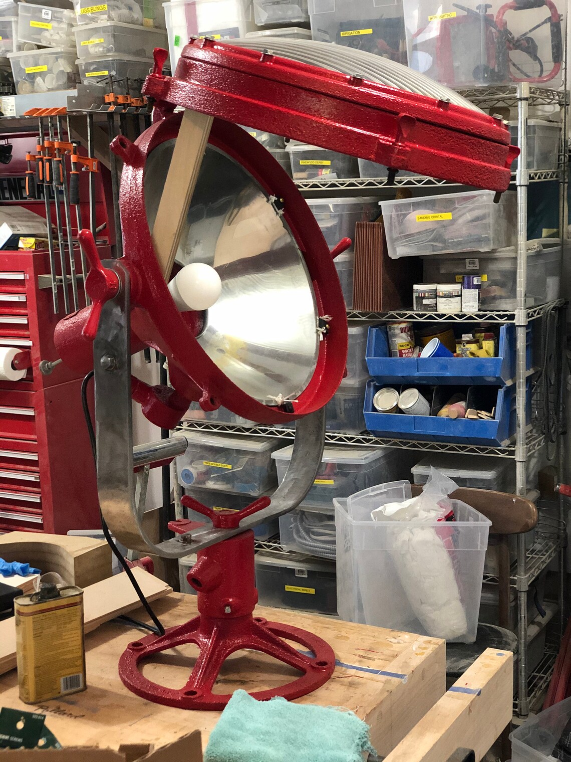 Pyle National Fire Boat Ship Flood Light | Restored and Rewired for ...