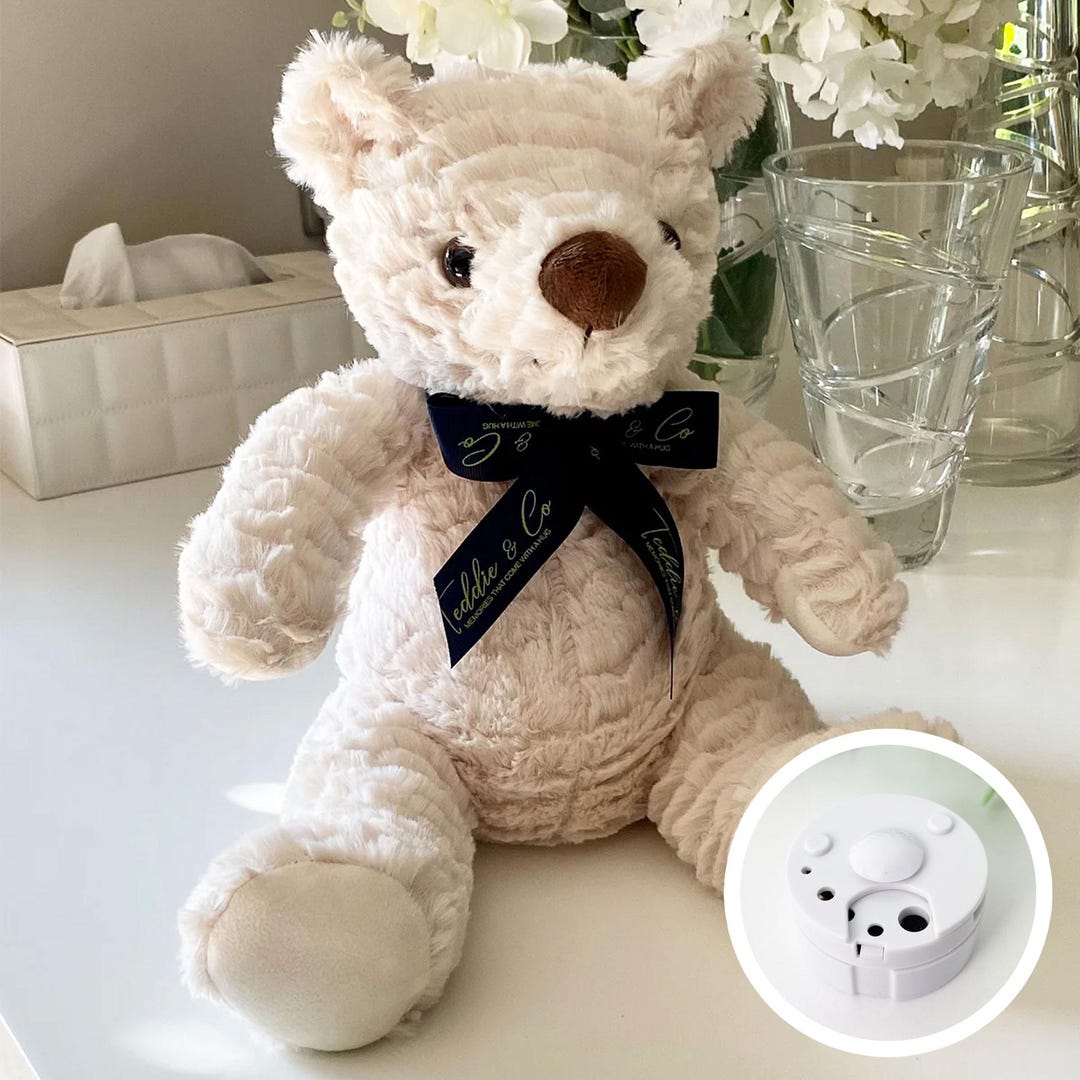 Personalised Name Recordable Teddy Bear | Voice Message Keepsake - Etsy