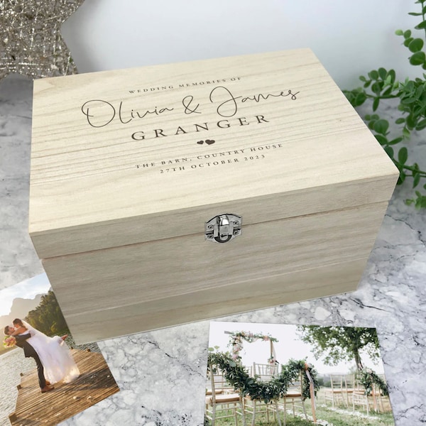 Wedding Keepsake Box - Etsy