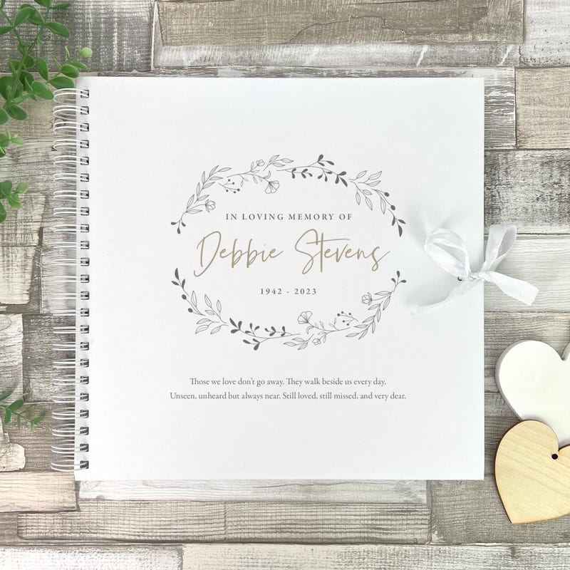 Condolence Book - Etsy