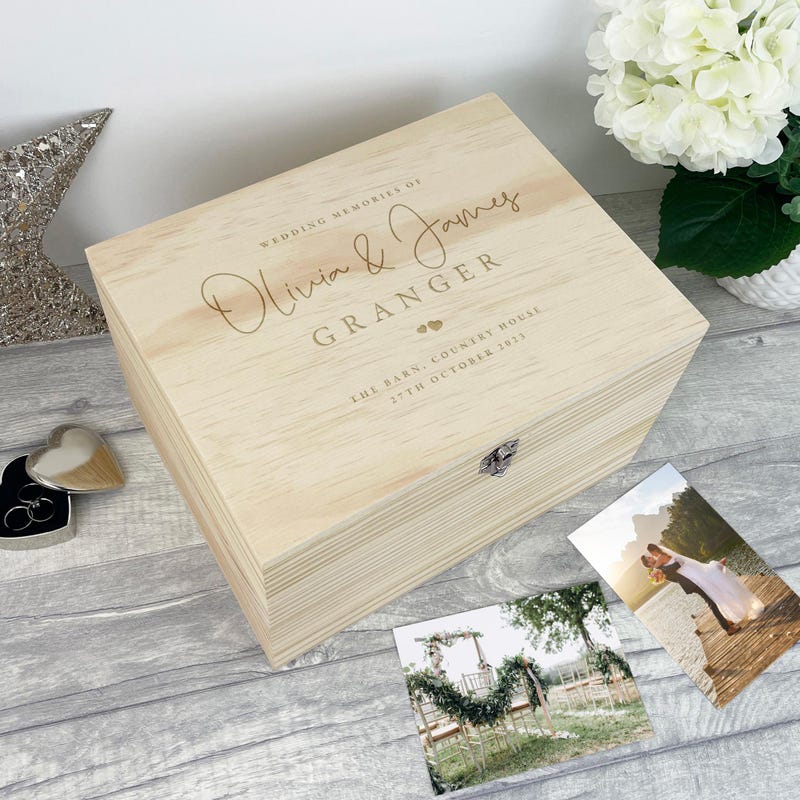 Wedding Card Present Box - Etsy UK