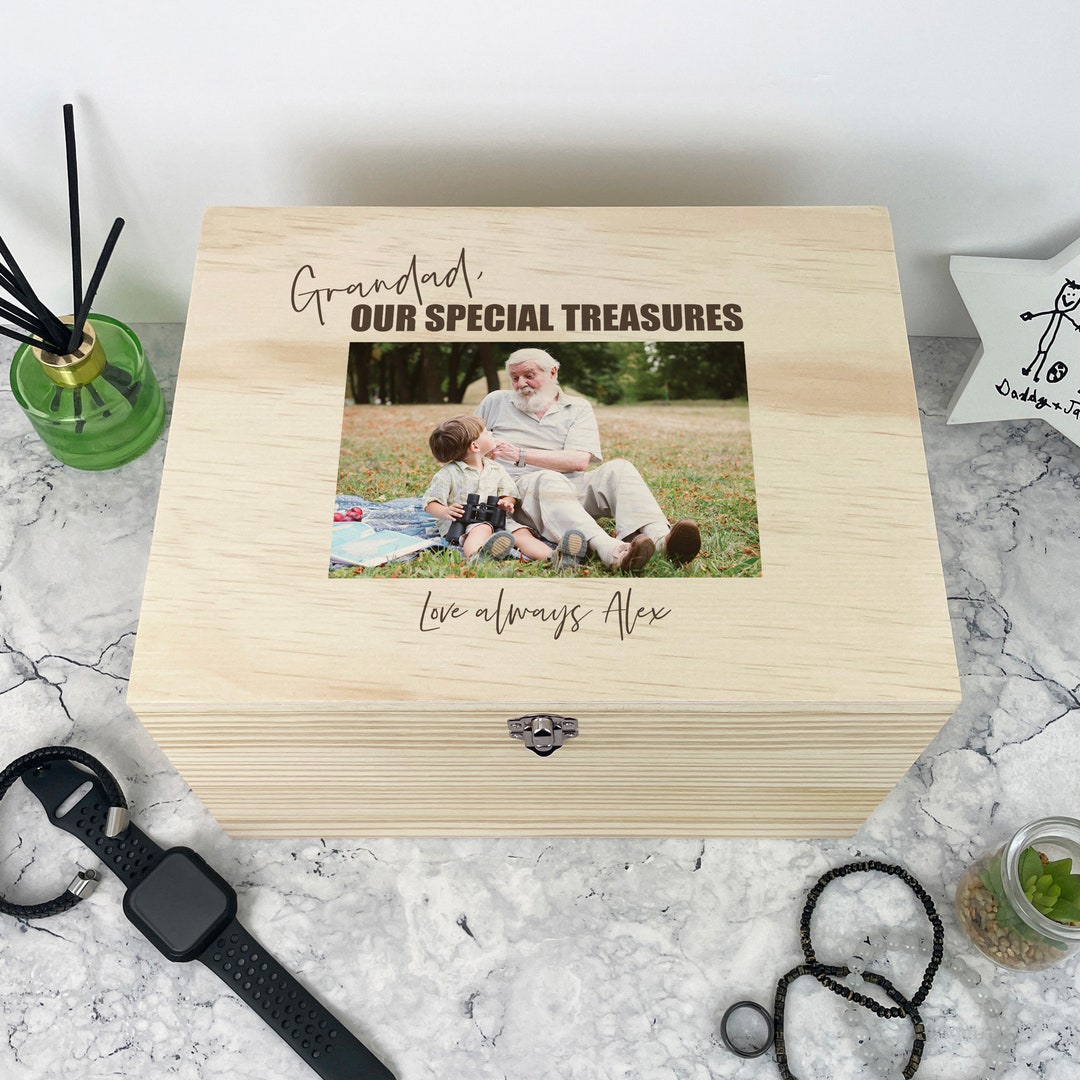 Personalised Our Special Treasures Photo Memory Box - 5 Sizes (16cm ...