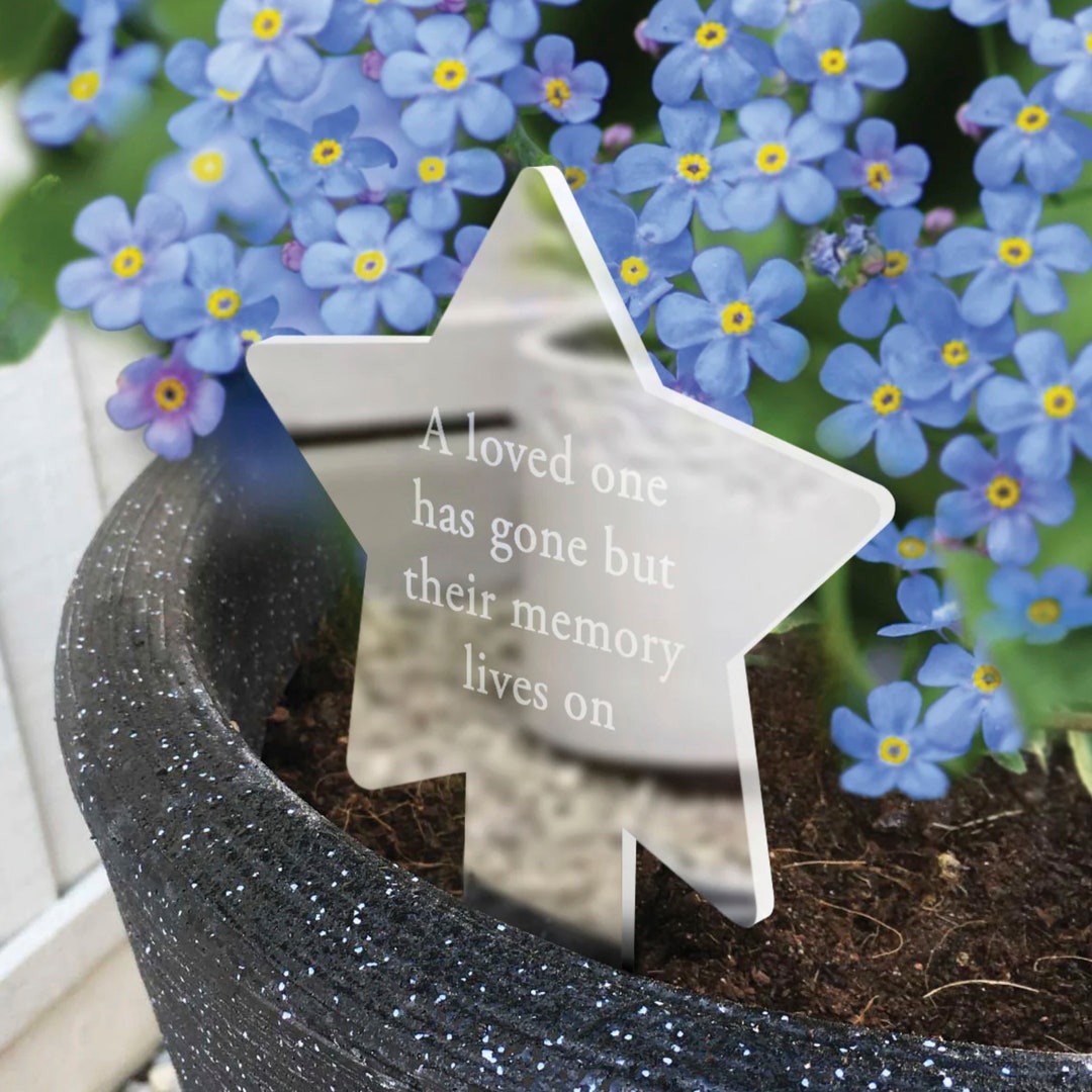Memorial Star Plant Marker With Forget-me-not Seeds | Bereavement Gift ...