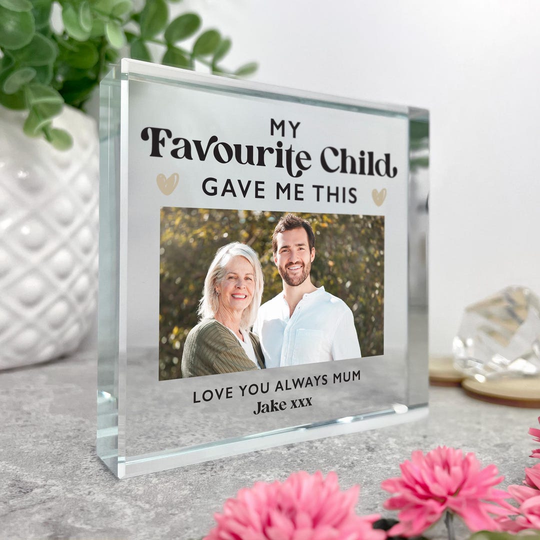 Personalised Photo Crystal Token | Funny Mother's/father's Day Gift - Etsy