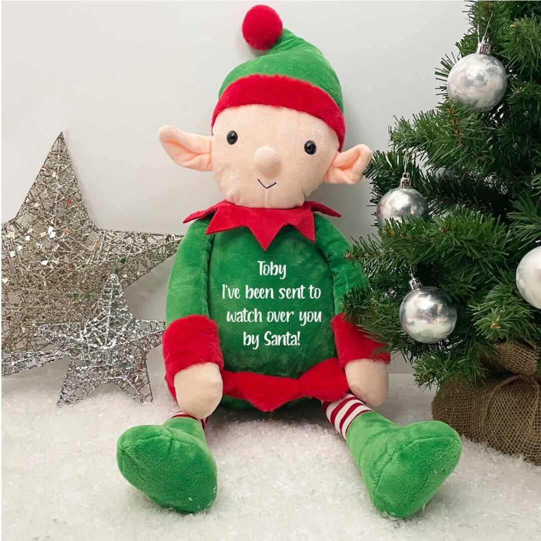 Personalised Elf Soft Toy - Etsy