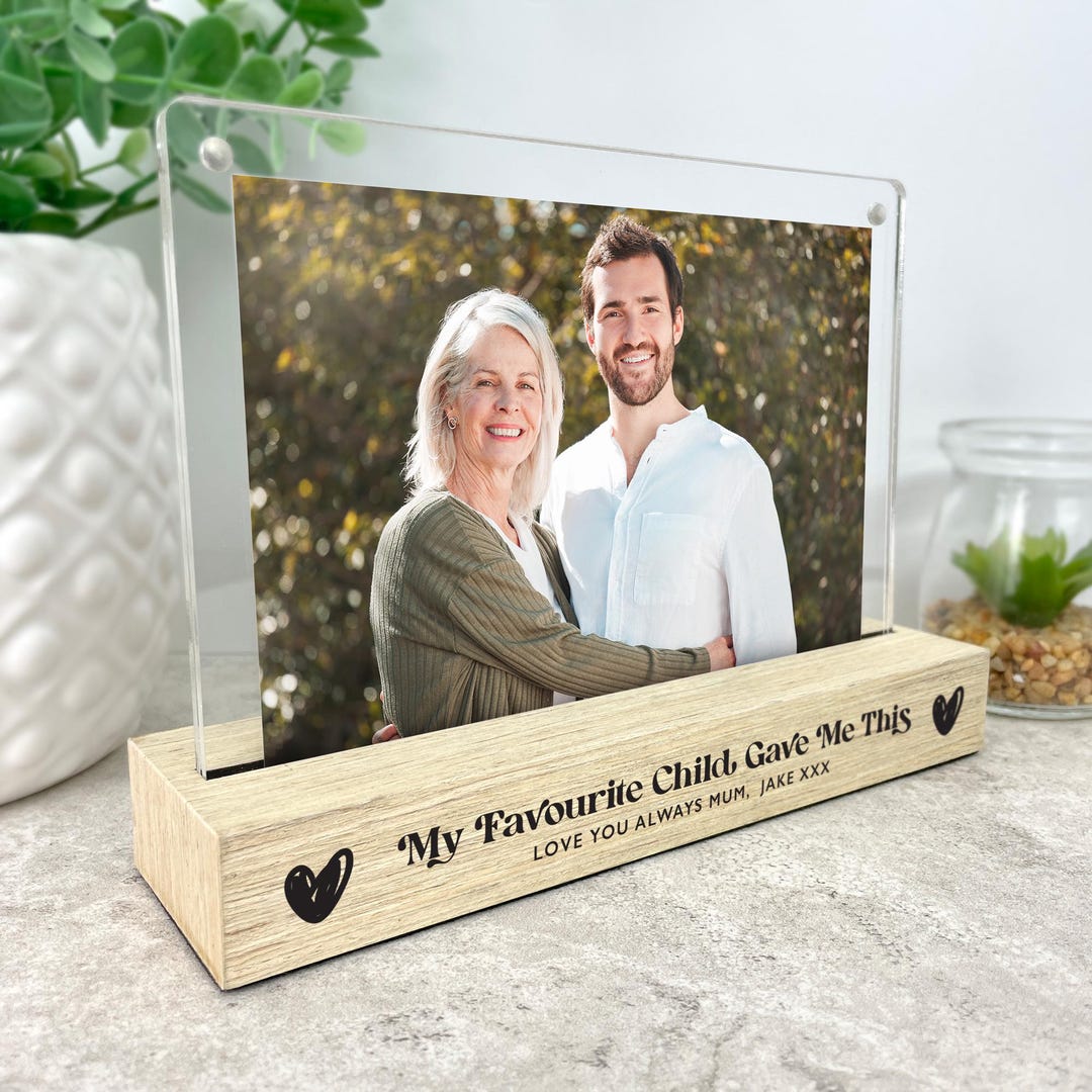 Personalised 'my Favorite Child' Wooden Photo Frame | Funny Parent Gift ...