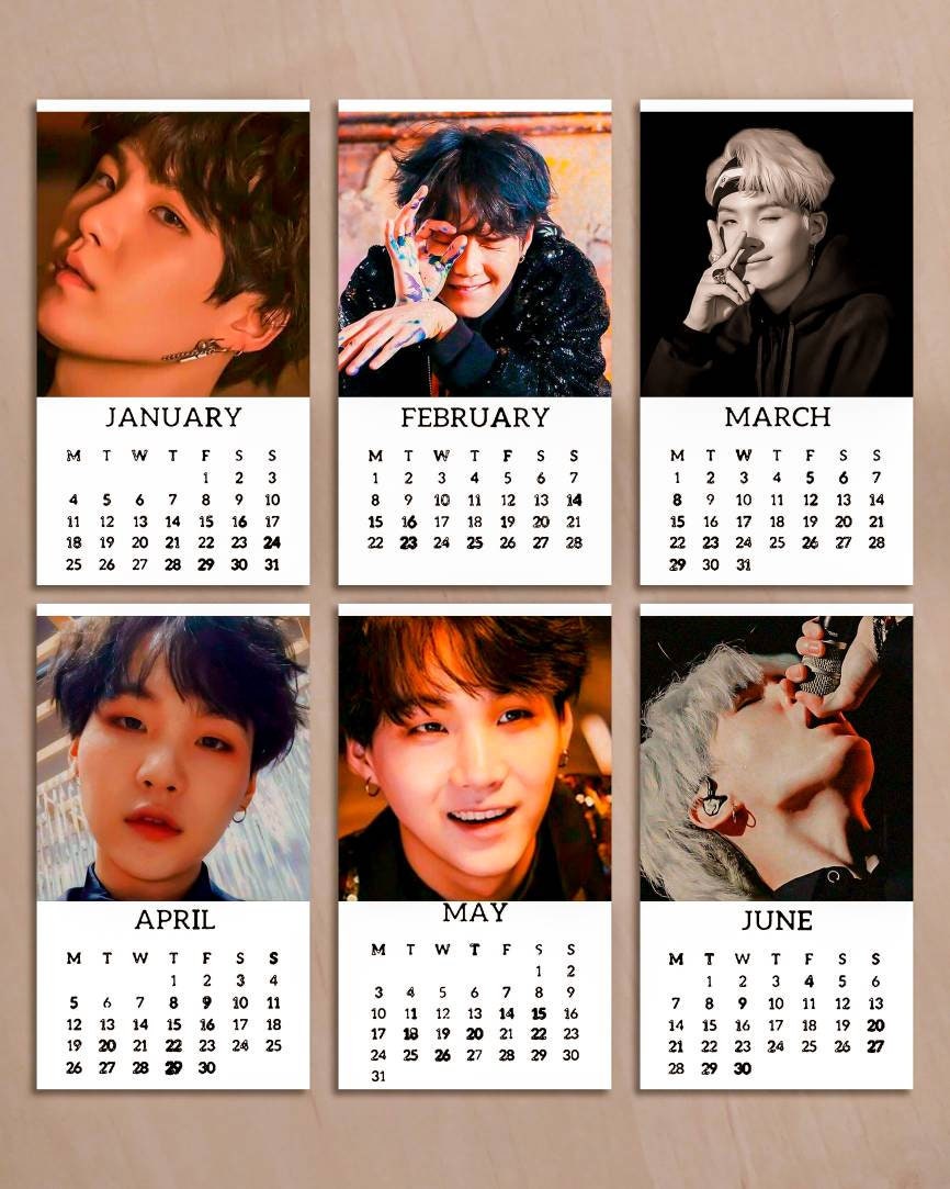 BTS 2021 calendars Hyung Line and OT7 Calendarios de BTS 2021 | Etsy