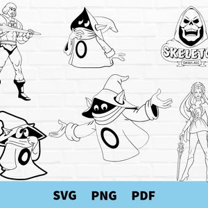 He-Man Svg Heman Svg Orko Svg Skeletor Svg Shera Svg | Etsy