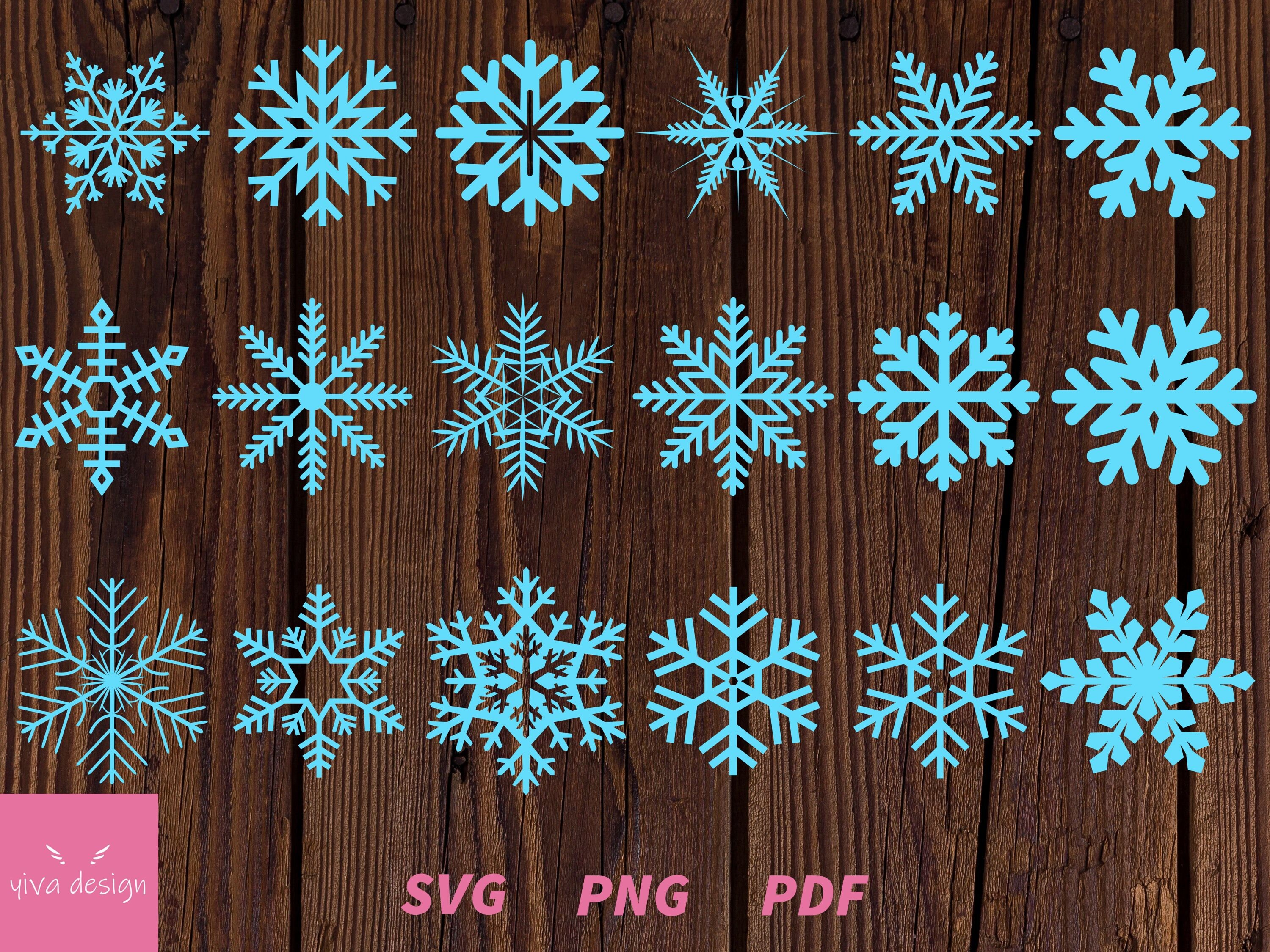 Snowflake Svg Snowflake Svg Bundle Snowflake Clipart | Etsy