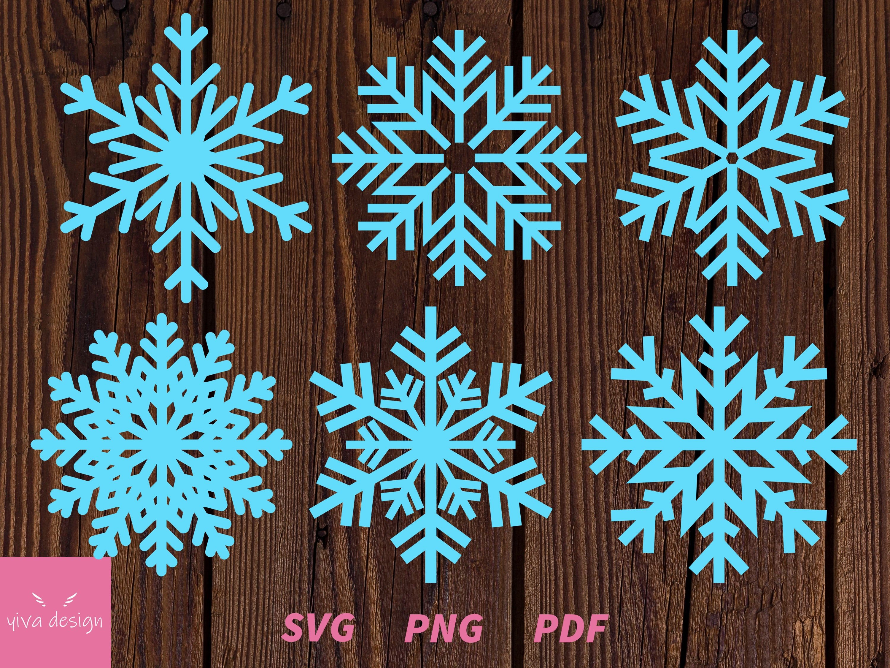 Snowflake Svg Snowflake Svg Bundle Snowflake Clipart - Etsy
