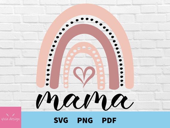 Mama Svg Rainbow Mama Svg Clipart Sublimation Designs - Etsy