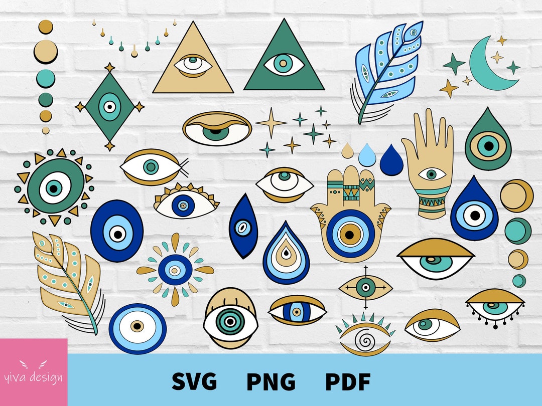 Evil Eye Svg, Turkish Eye Svg, Evil Eye Clipart, Nazar Eye Svg, Hamsa ...