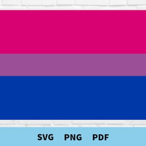 Bisexual Pride Flag Svg, Bisexual Pride Flag Cut Files for Cricut ...
