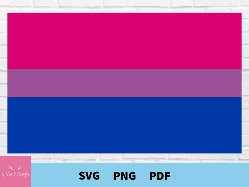 Bisexual Pride Flag Svg Bisexual Pride Flag Cut Files for - Etsy