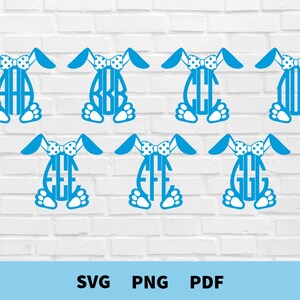 Easter Monogram Svg, Monogram Alphabet Svg, Monogram Clipart, Easter ...