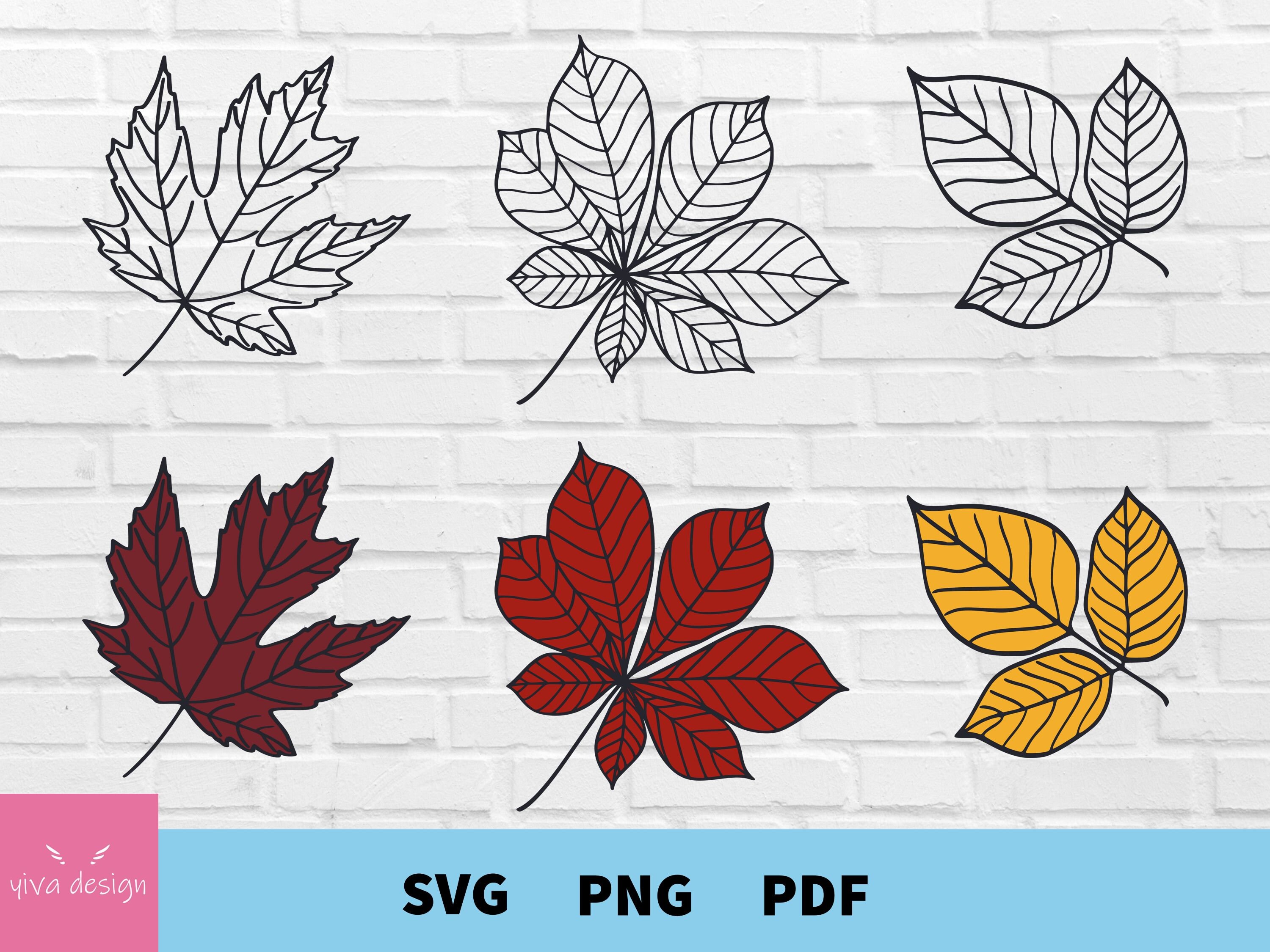 Fall Leaves Svg Autumn Leaves Svg Commercial Use Svg Fall - Etsy