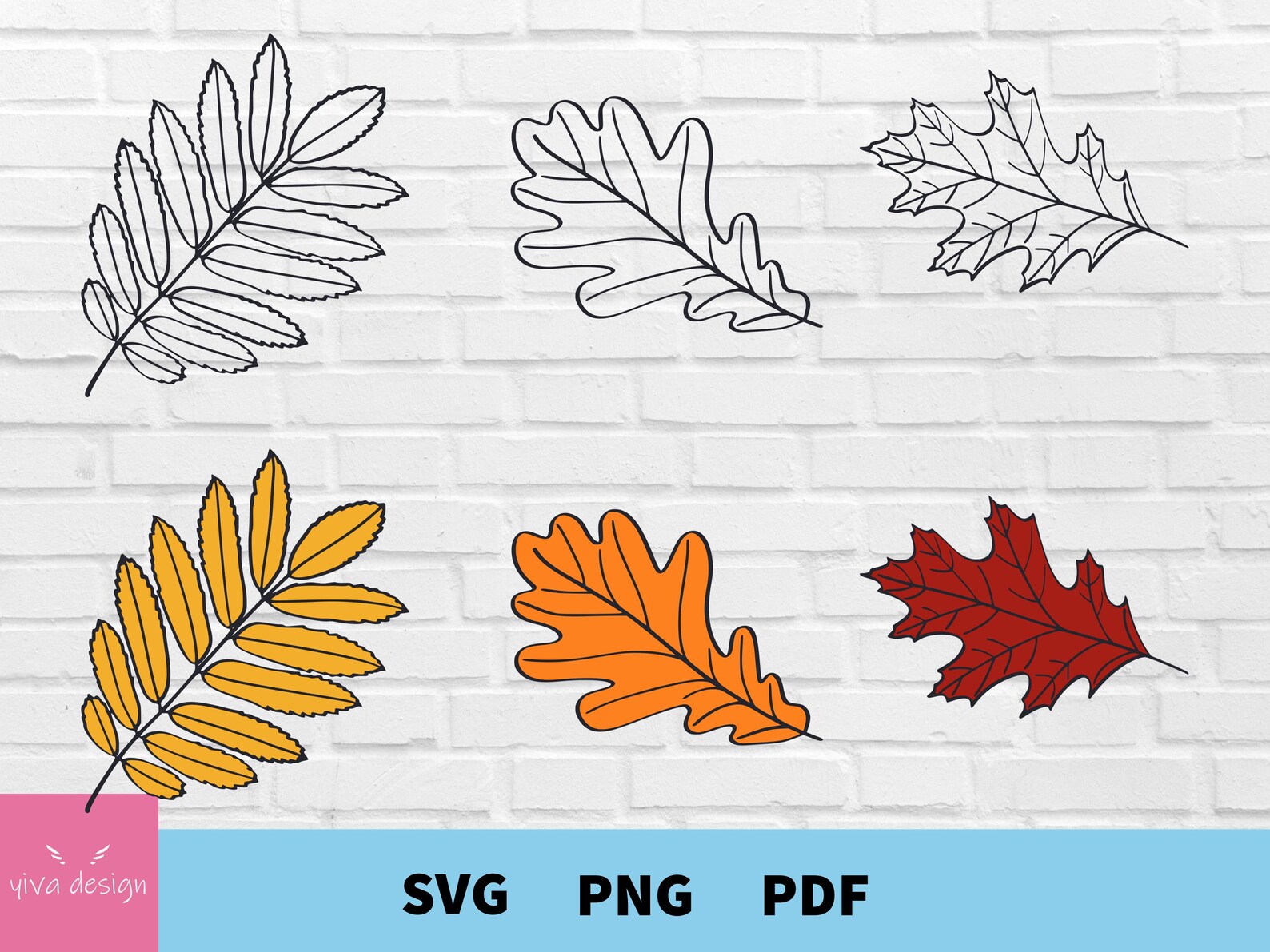 Fall Leaves Svg Autumn Leaves Svg Commercial Use Svg Fall - Etsy