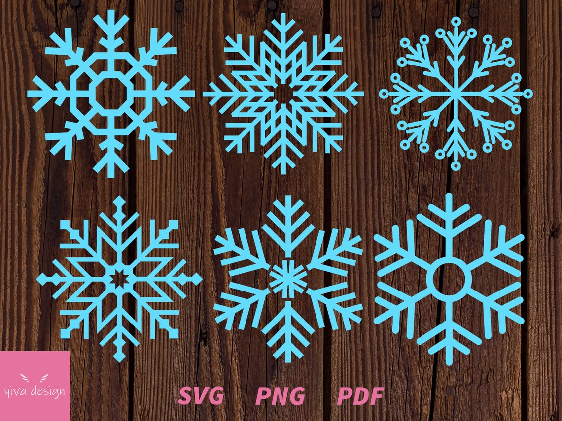 Snowflake Svg Snowflake Svg Bundle Snowflake Clipart - Etsy