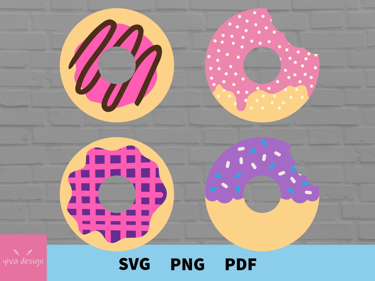 20 Donut Svg Donut Svg Bundle Doughnut Svg Sprinkle Svg - Etsy Canada