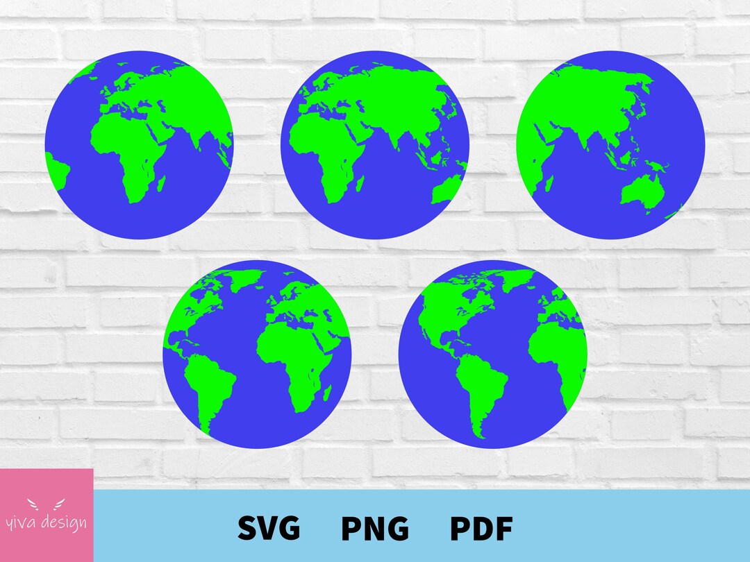 Earth Svg, Earth Clipart, Globe Svg, Globe Cut File for Cricut ...