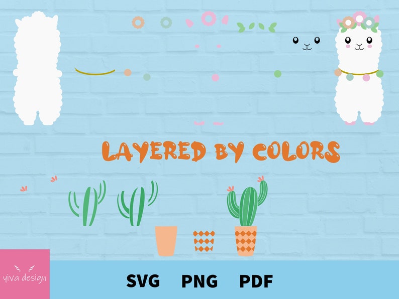 Llama Svg Llama Svg Bundle Llama Cut File for Cricut - Etsy