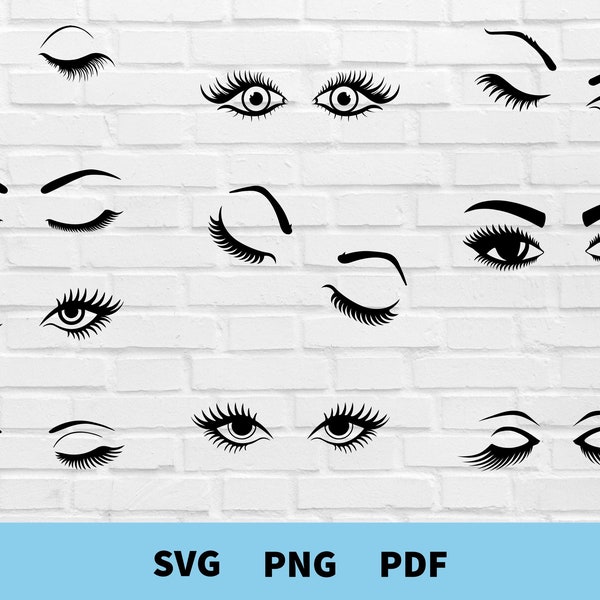 Lashes Svg - Etsy
