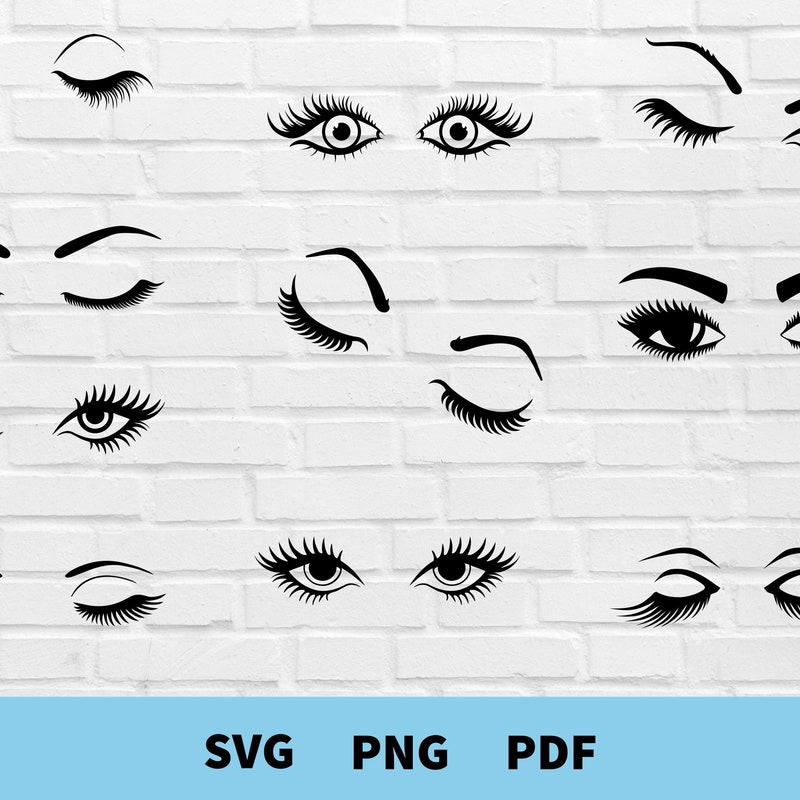 Lashes Svg - Etsy