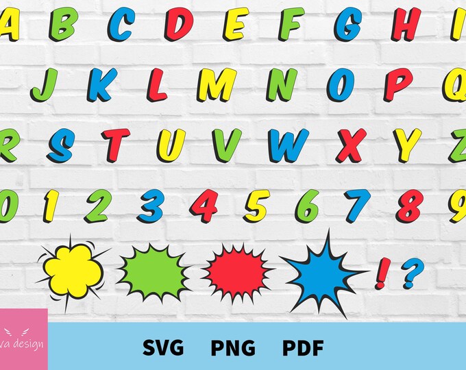 Superhero Clipart Comic Book Clip Art Comic Text Speech - Etsy