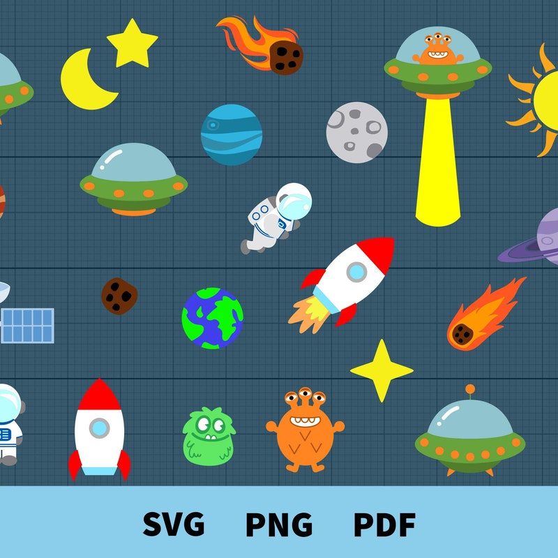 Space Svg - Etsy