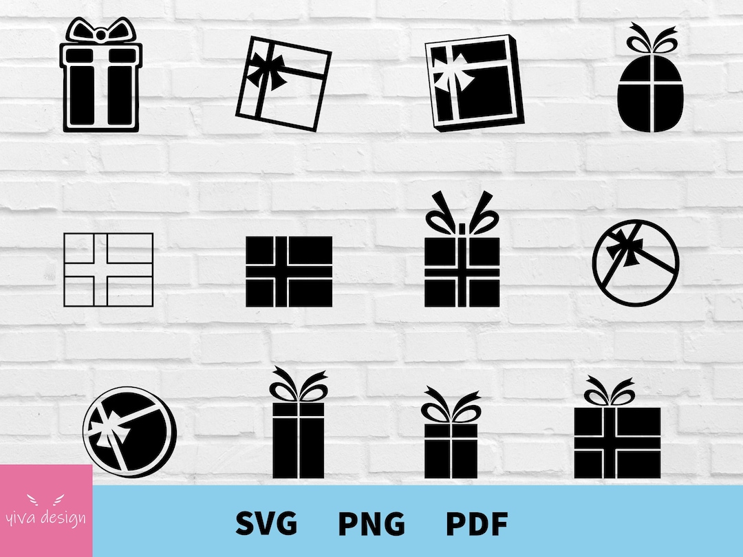Christmas Gift Svg Bundle, Presents Svg Bundle, Present Png, Gift Svg ...