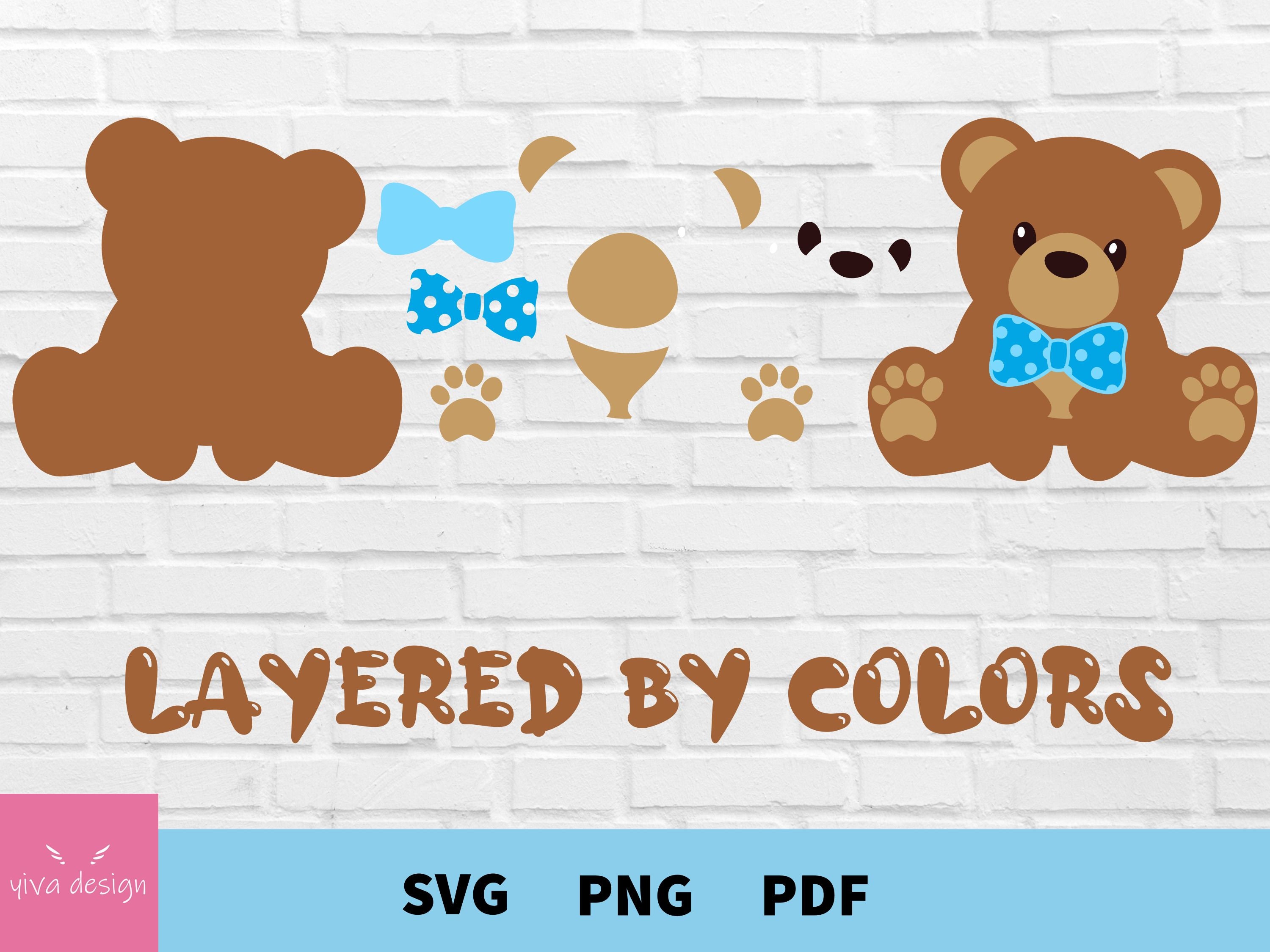 Oso svg oso de peluche svg oso de peluche niño niña - Etsy México