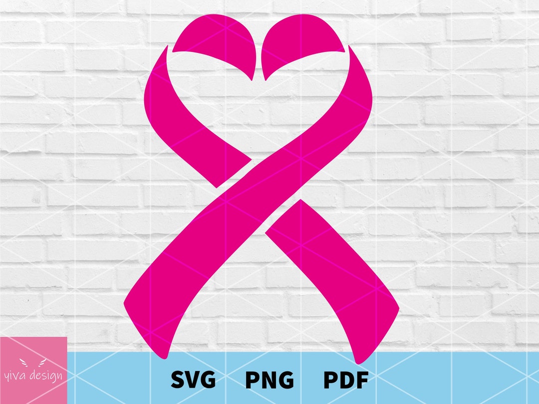 Ruban cancer svg, ruban cancer svg, ruban de sensibilisation svg, ruban ...