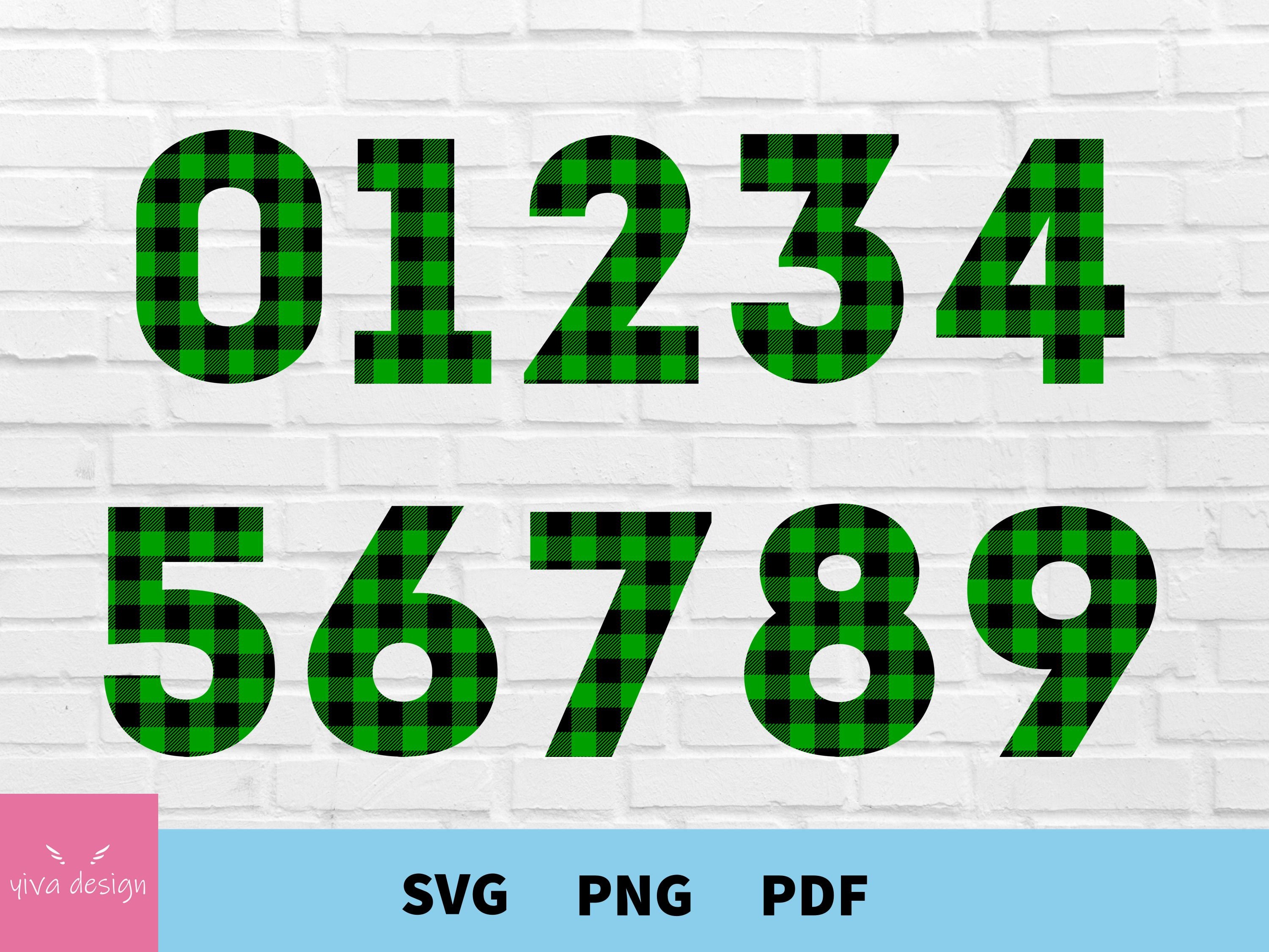 Buffalo Plaid Alphabet Svg Buffalo Plaid Numbers Svg Plaid - Etsy