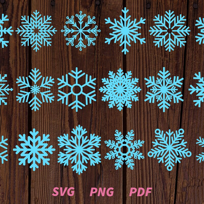 Snowflakes Svg - Etsy