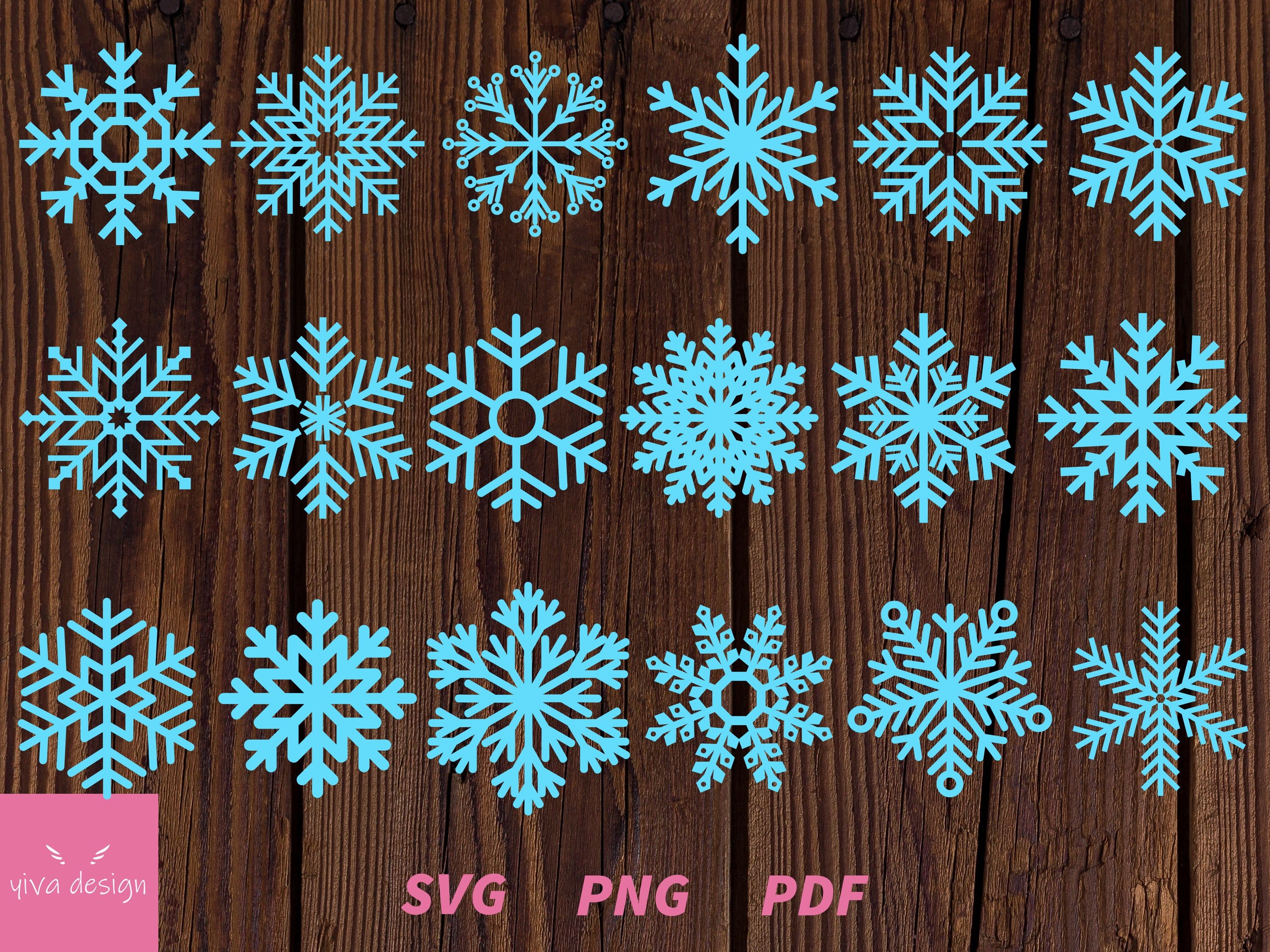 Snowflake Svg Snowflake Svg Bundle Snowflake Clipart - Etsy