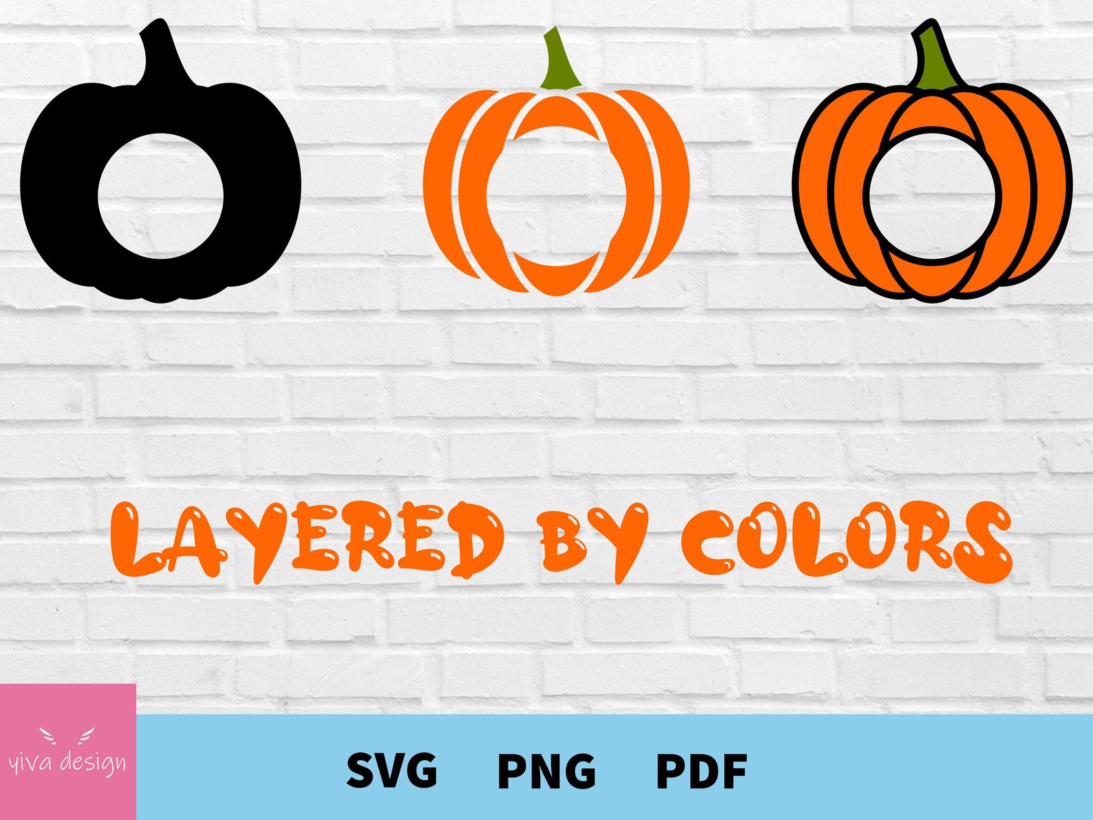 Pumpkin Monogram Frame Svg Bundle Pumpkin Svg Bundle Fall - Etsy