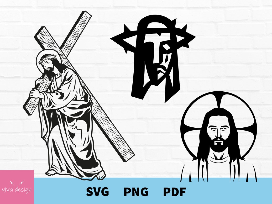 Jesús Cruz Svg Jesús Svg Cruz Svg Crucifijo Svg Religioso - Etsy España