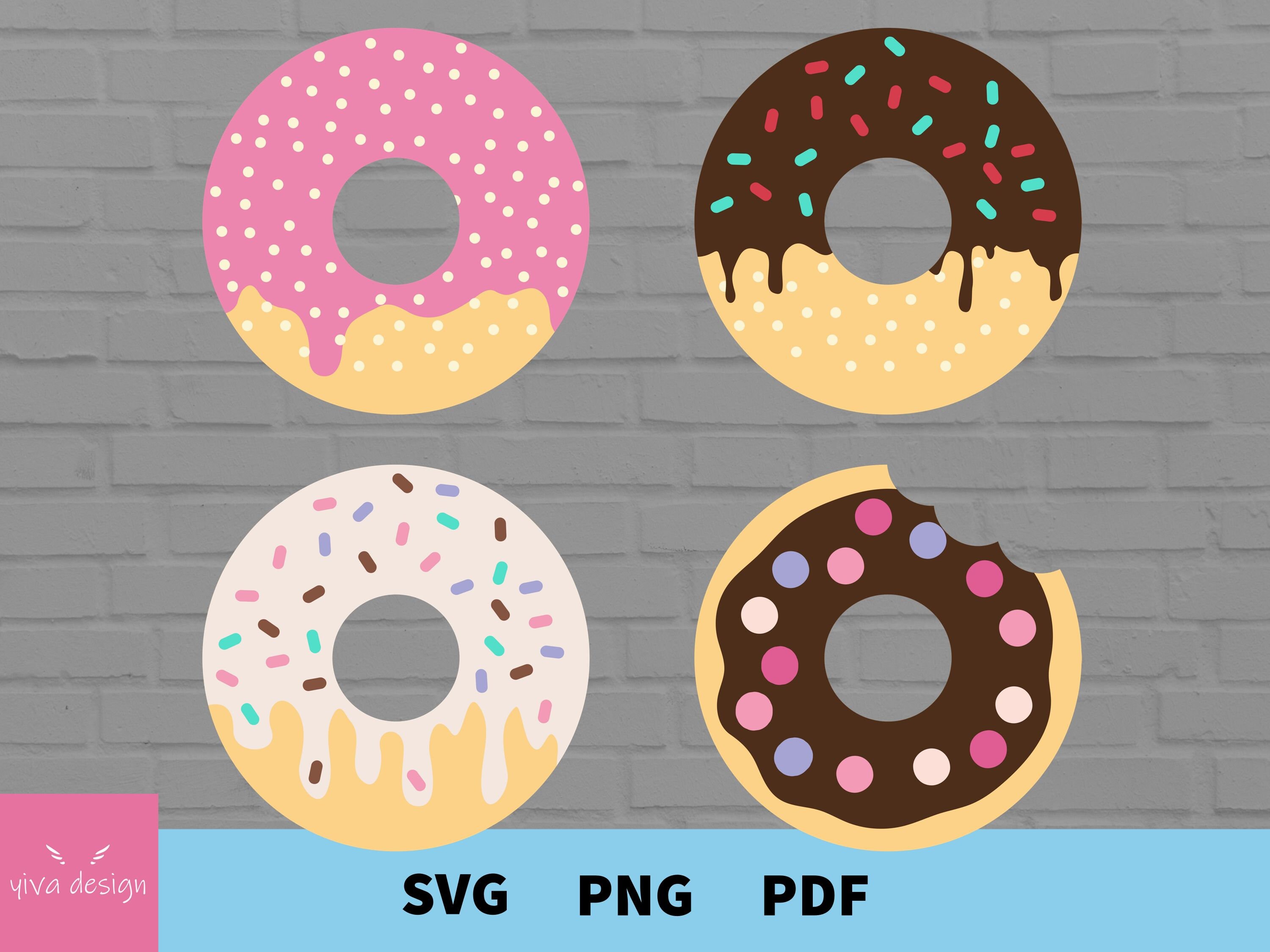 20 Donut Svg Donut Svg Bundle Doughnut Svg Sprinkle Svg - Etsy Canada