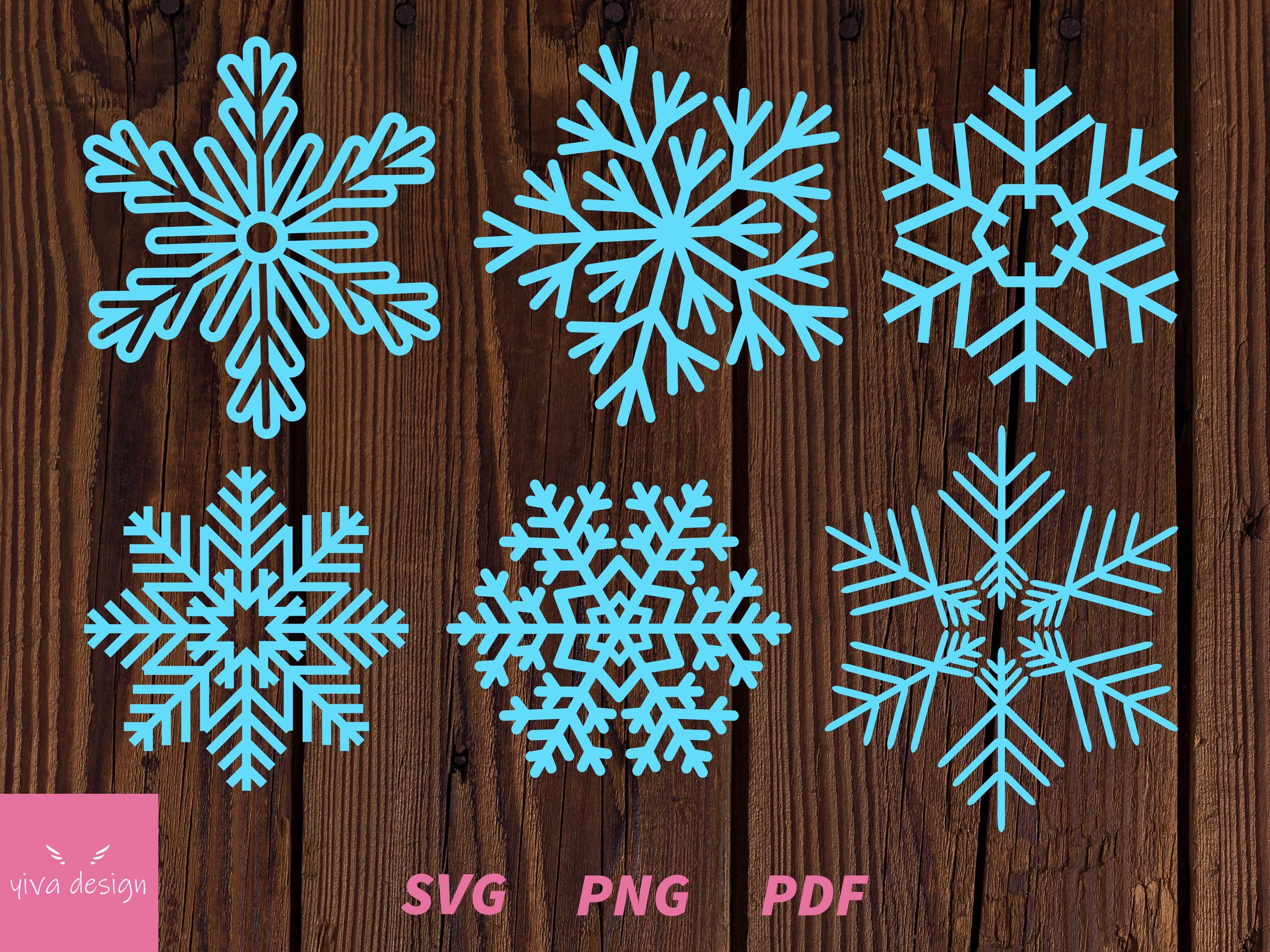 Snowflake Svg Snowflake Svg Bundle Snowflake Clipart - Etsy