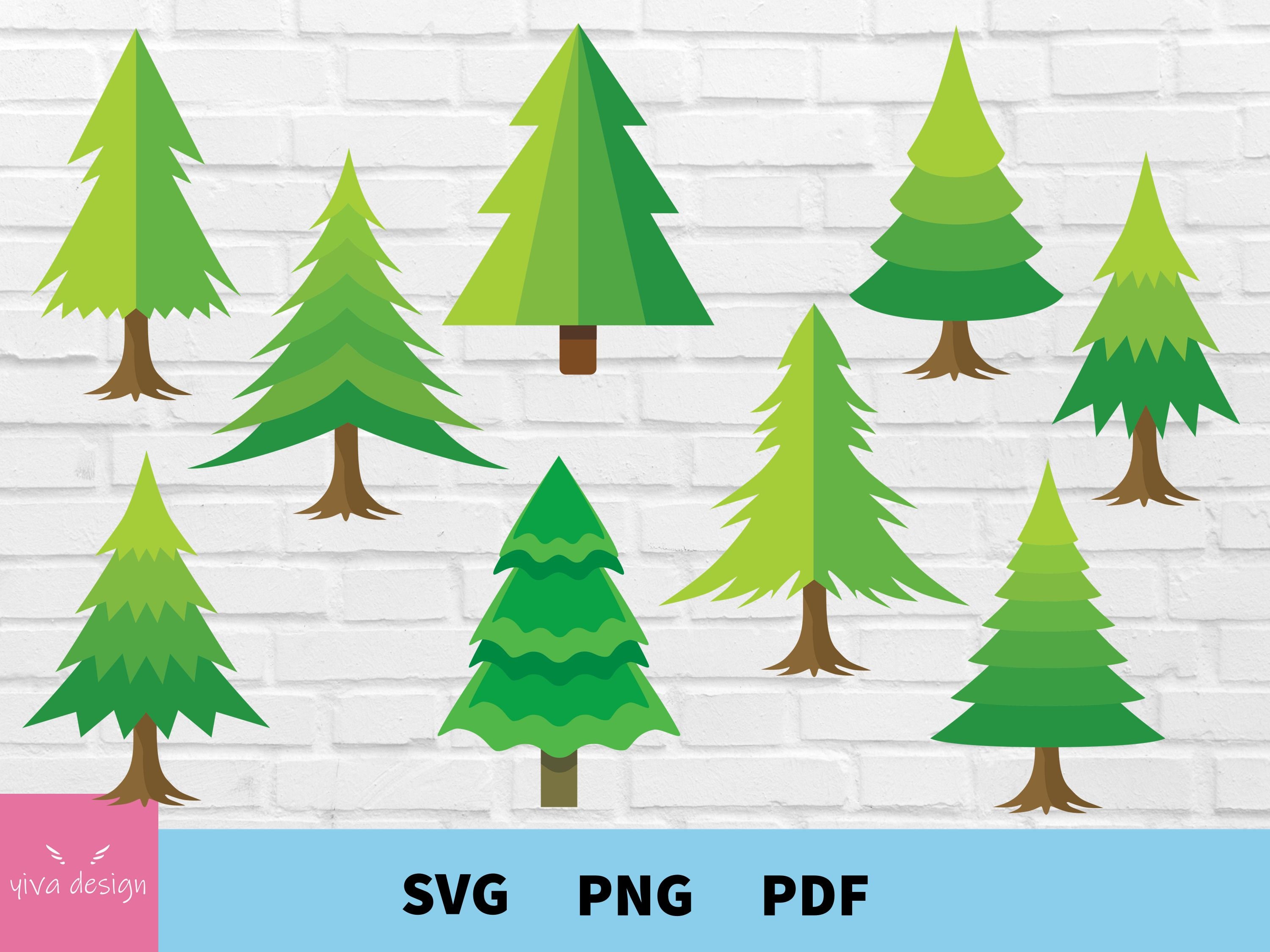 Christmas Tree Svg Pine Tree Svg Christmas Tree Svg Bundle - Etsy