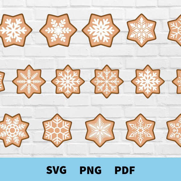 Snowflake Cookies - Etsy