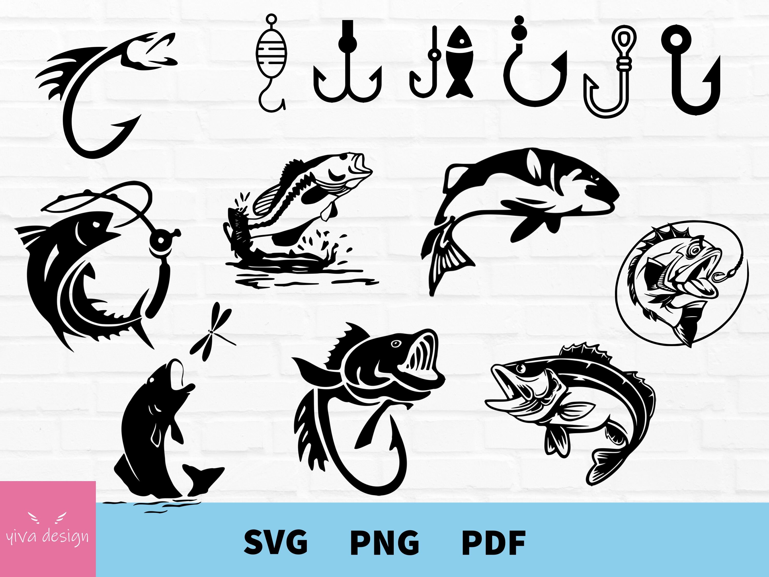 Fishing Bundle Svg Fishermansvgfishing Svg Fish Svg - Etsy