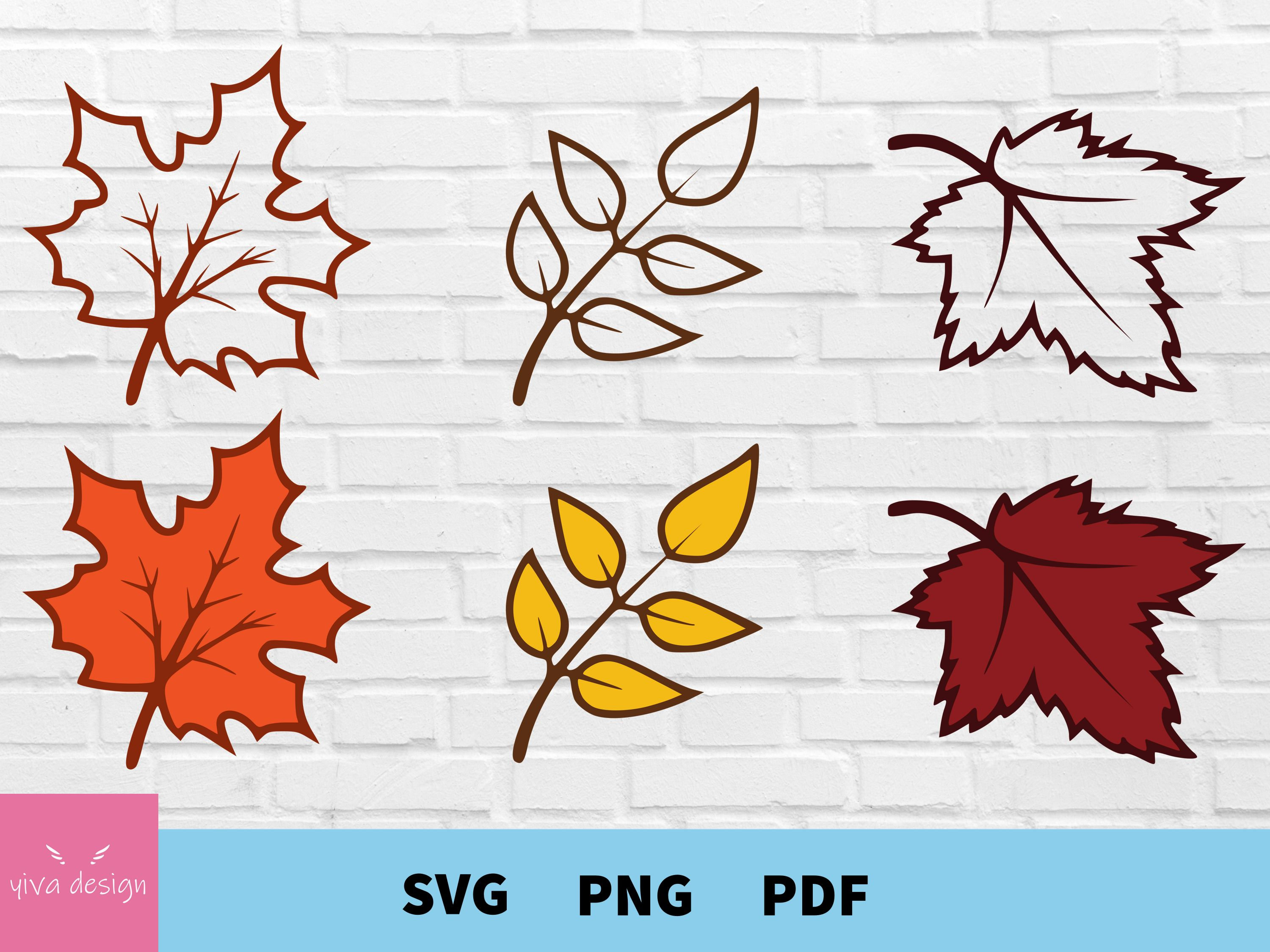 Fall Leaves Svg Autumn Leaves Svg Commercial Use Svg Fall | Etsy