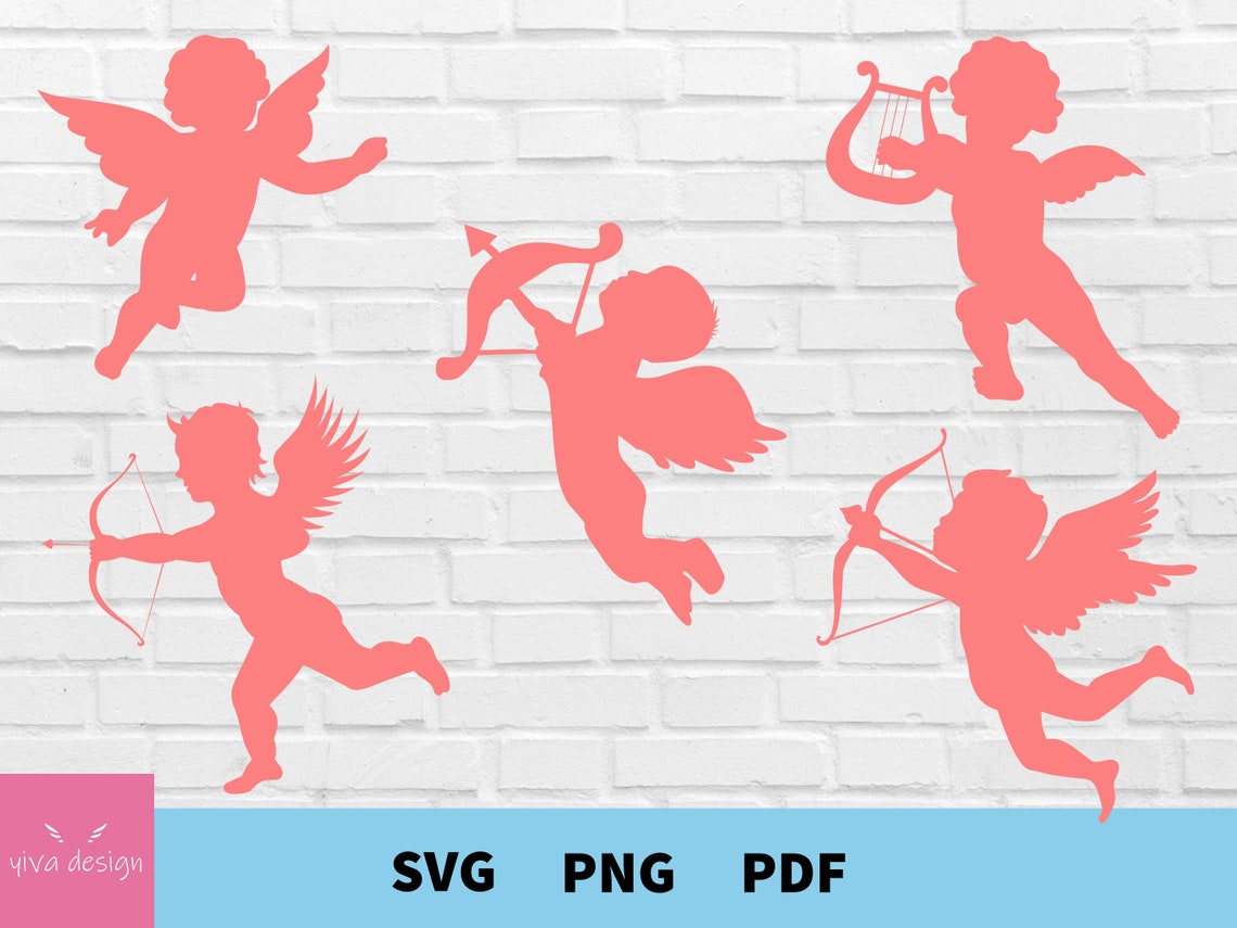 Cupid Svg Bundle Cupid Svg Cupid Clipart Cupid Silhouette | Etsy