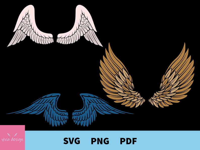 20 Angel Wings Svg Bundle Angel Wings Svg Angel Wing Svg - Etsy